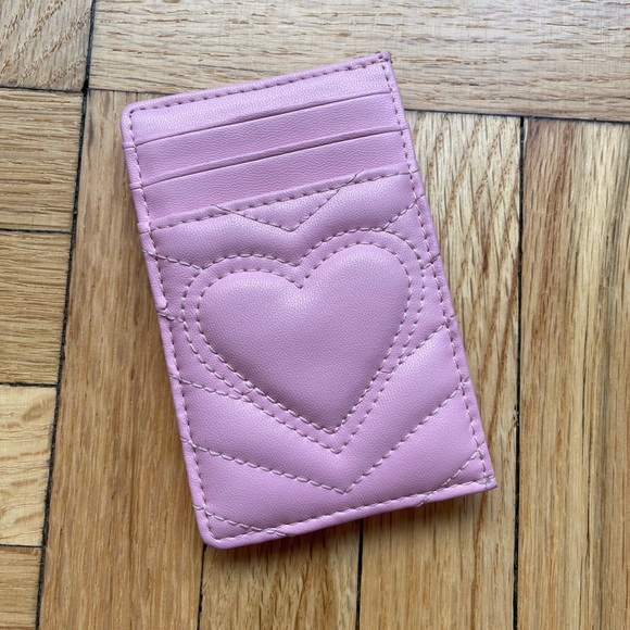 Auner Leather | Accessories | Pink Heart Auner Leather Slim Card Holder ...